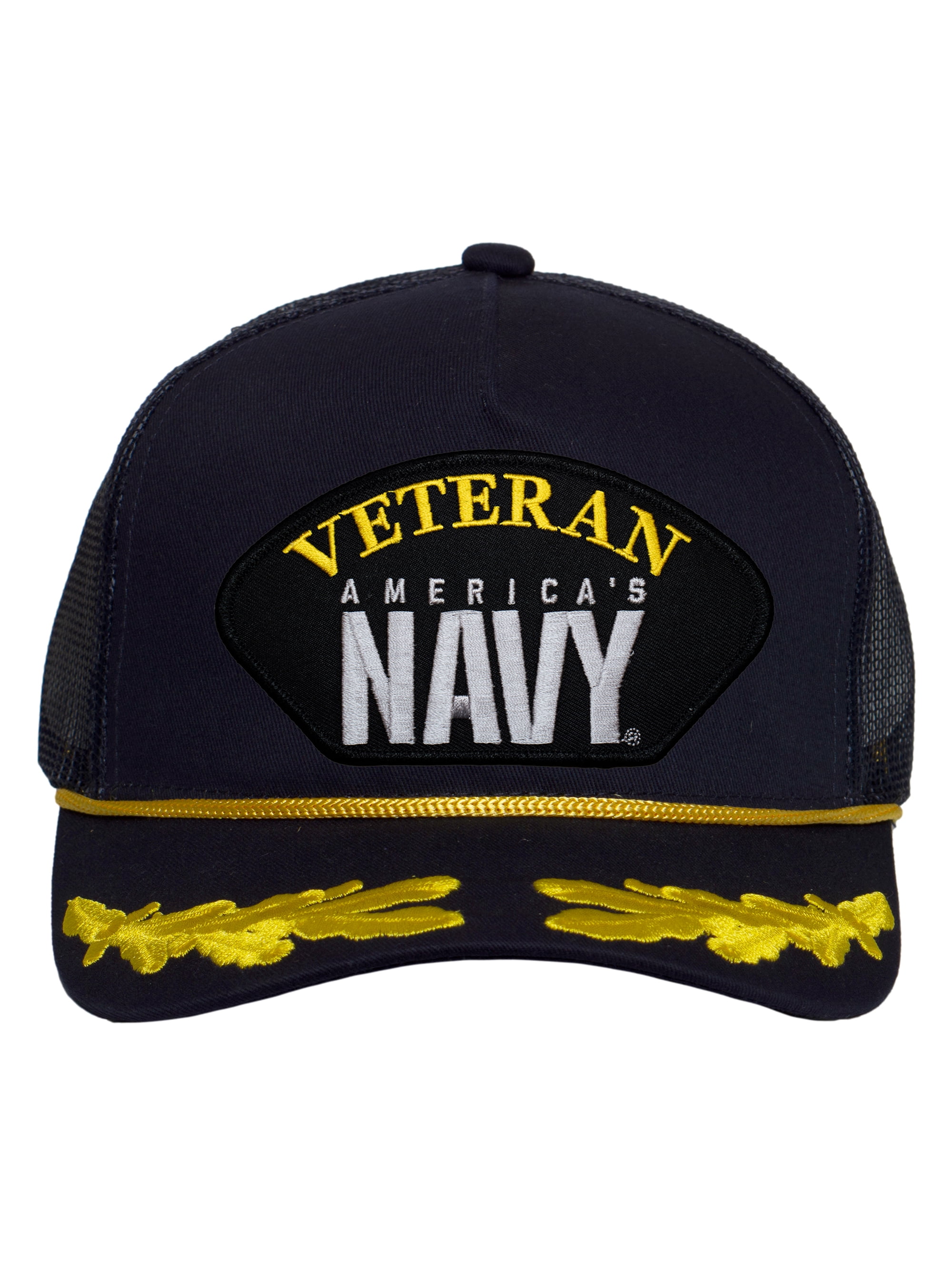 Top Headwear US Navy Captain Trucker Hat - Military Pride Cap, America ...