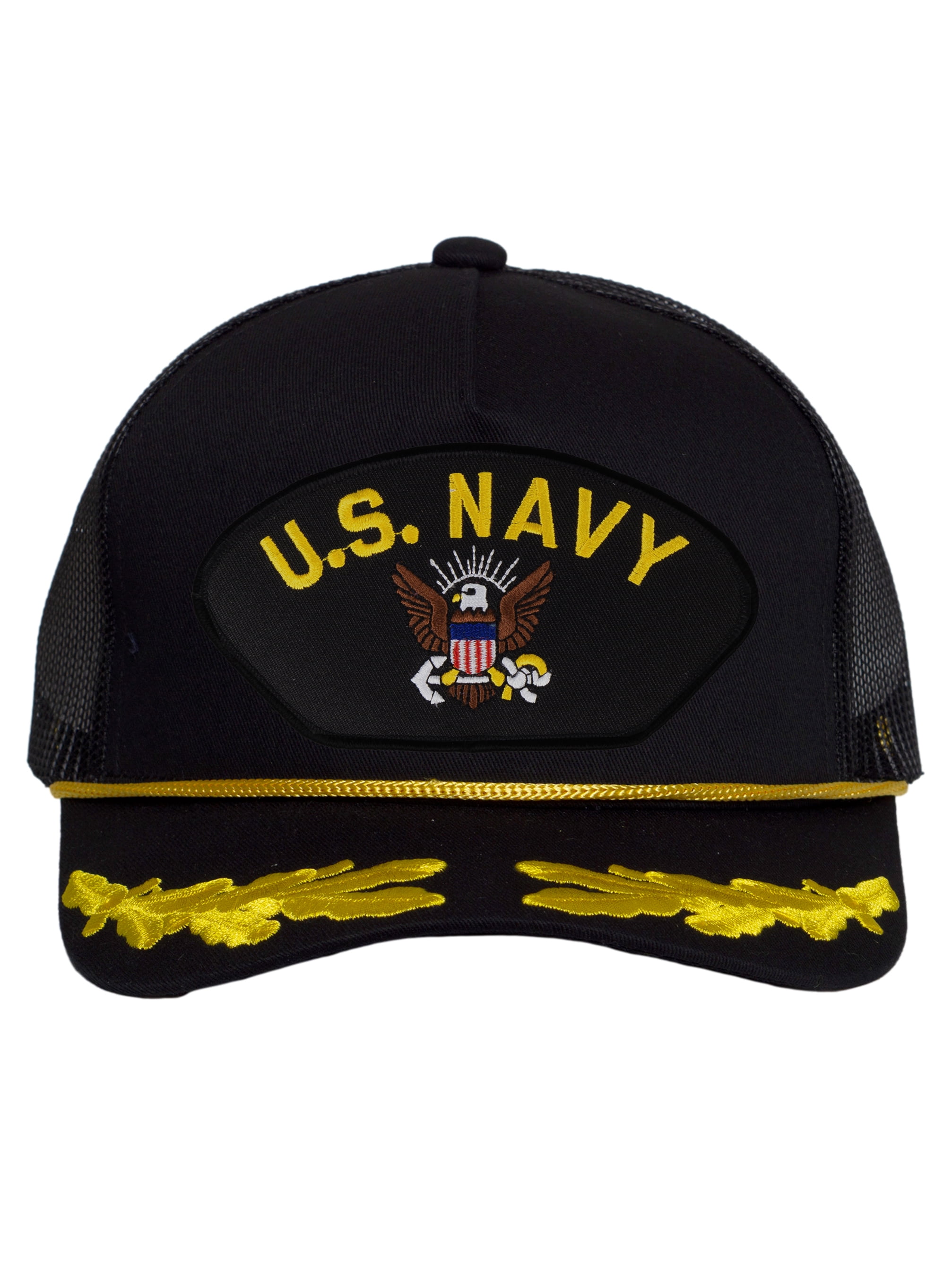 Top Headwear US Navy Captain Trucker Hat - Military Pride Cap, Logo ...
