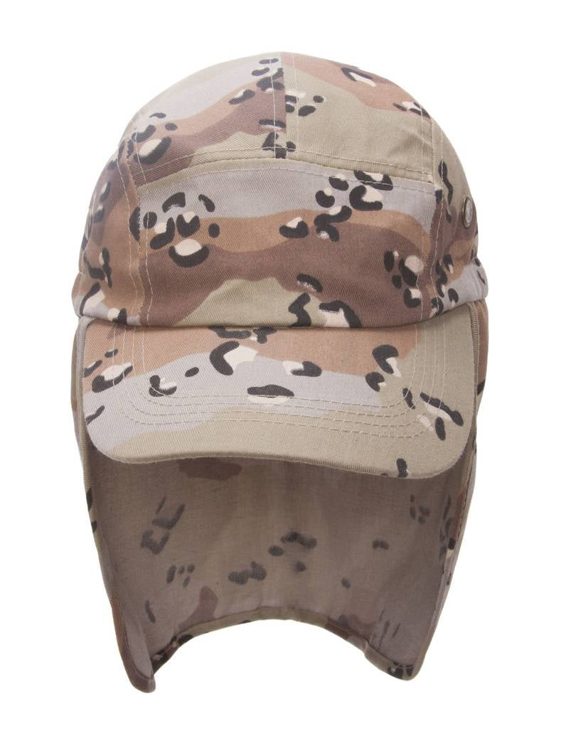 Top Headwear Vacation Flap Hat w/ Full Neck Cover - Cheetah Camo ...