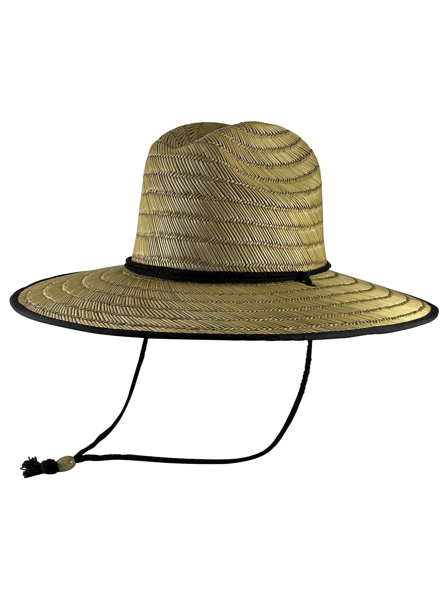 Top Headwear Wide Brim Sun Hat w/ Decorative Underbrim - Ocean Wave ...