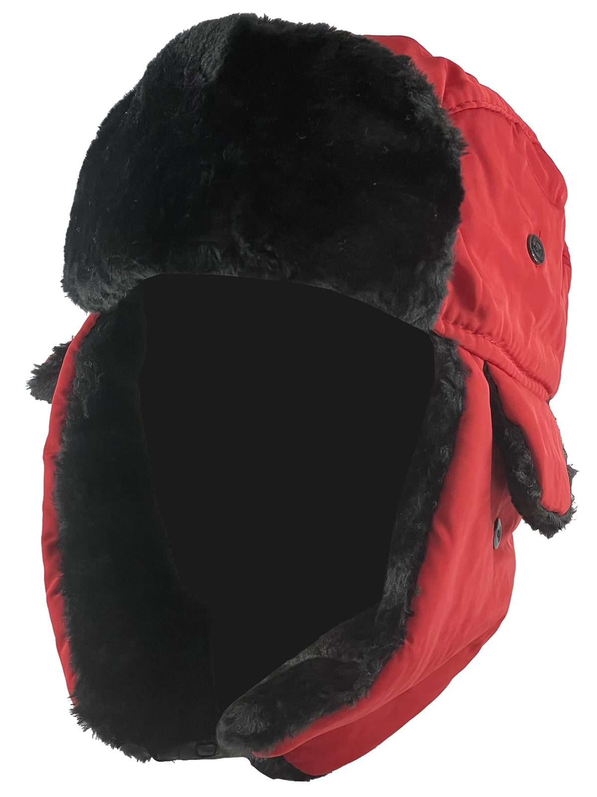 Top Headwear Winter Trapper Trooper Aviator Hat - Red - Walmart.com