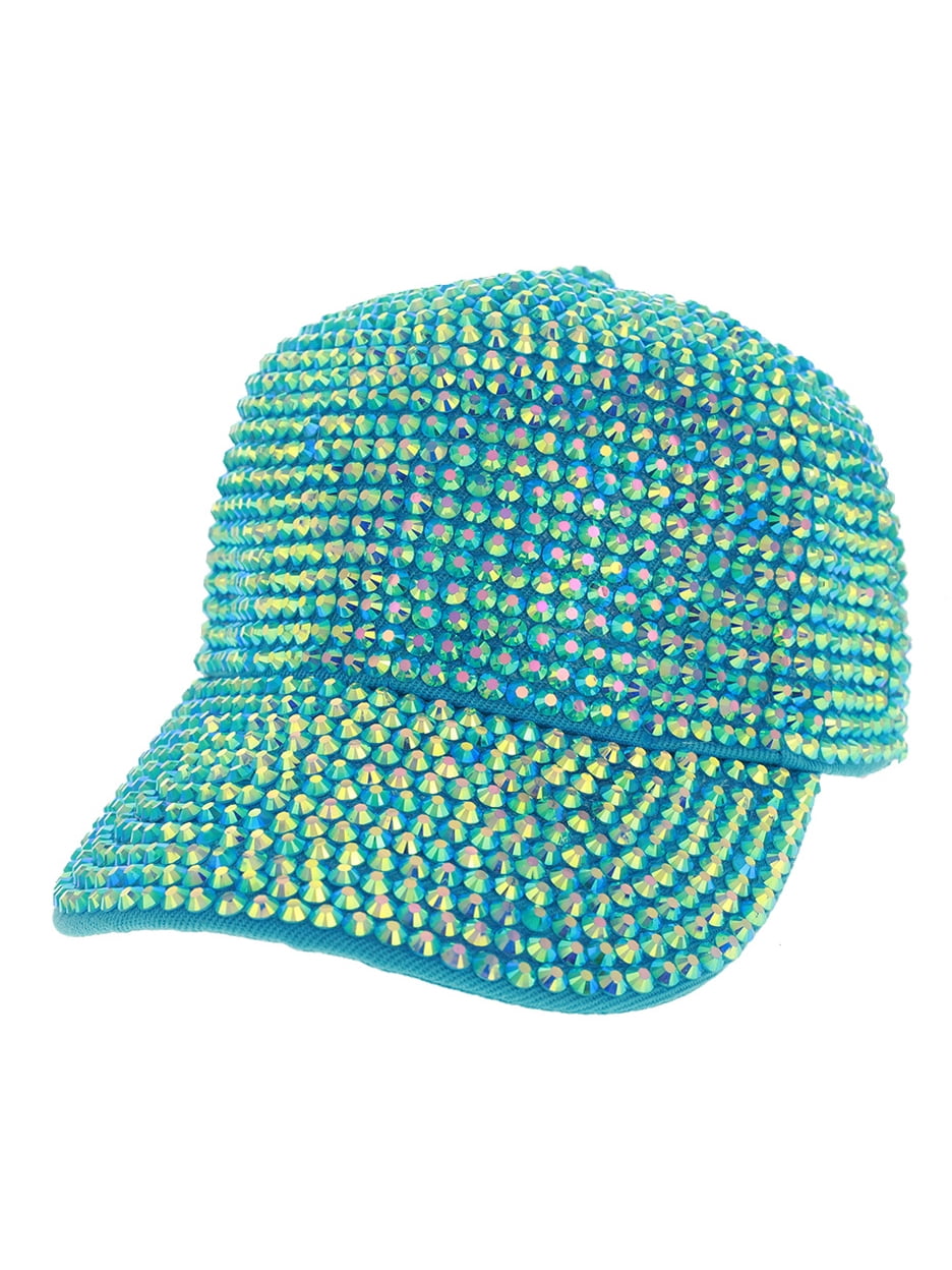 Top Headwear Women's Full Sparkle Rhinestone Gem Bling Baseball Cap ...