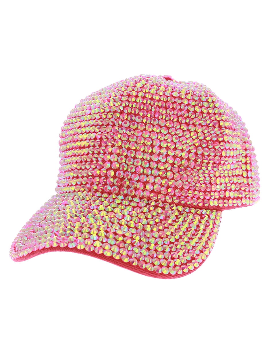 Top Headwear Women's Full Sparkle Rhinestone Gem Bling Baseball Cap ...