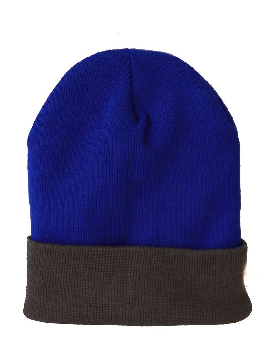 Top Headwear's Winter Cuffed Beanie Cap Two Toned - Blue Grey - Walmart.com
