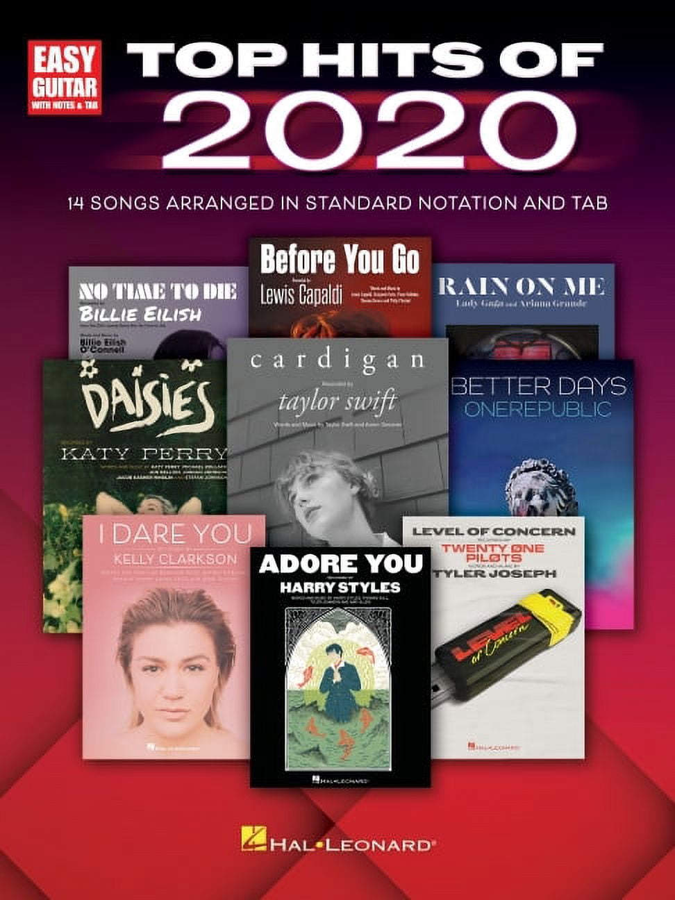 Top Hits of 2020 for Easy Guitar: 14 Songs Arranged in Standard Noation ...