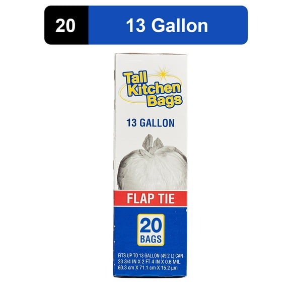 13 Gallon Trash Bags in Trash Bags - Walmart.com