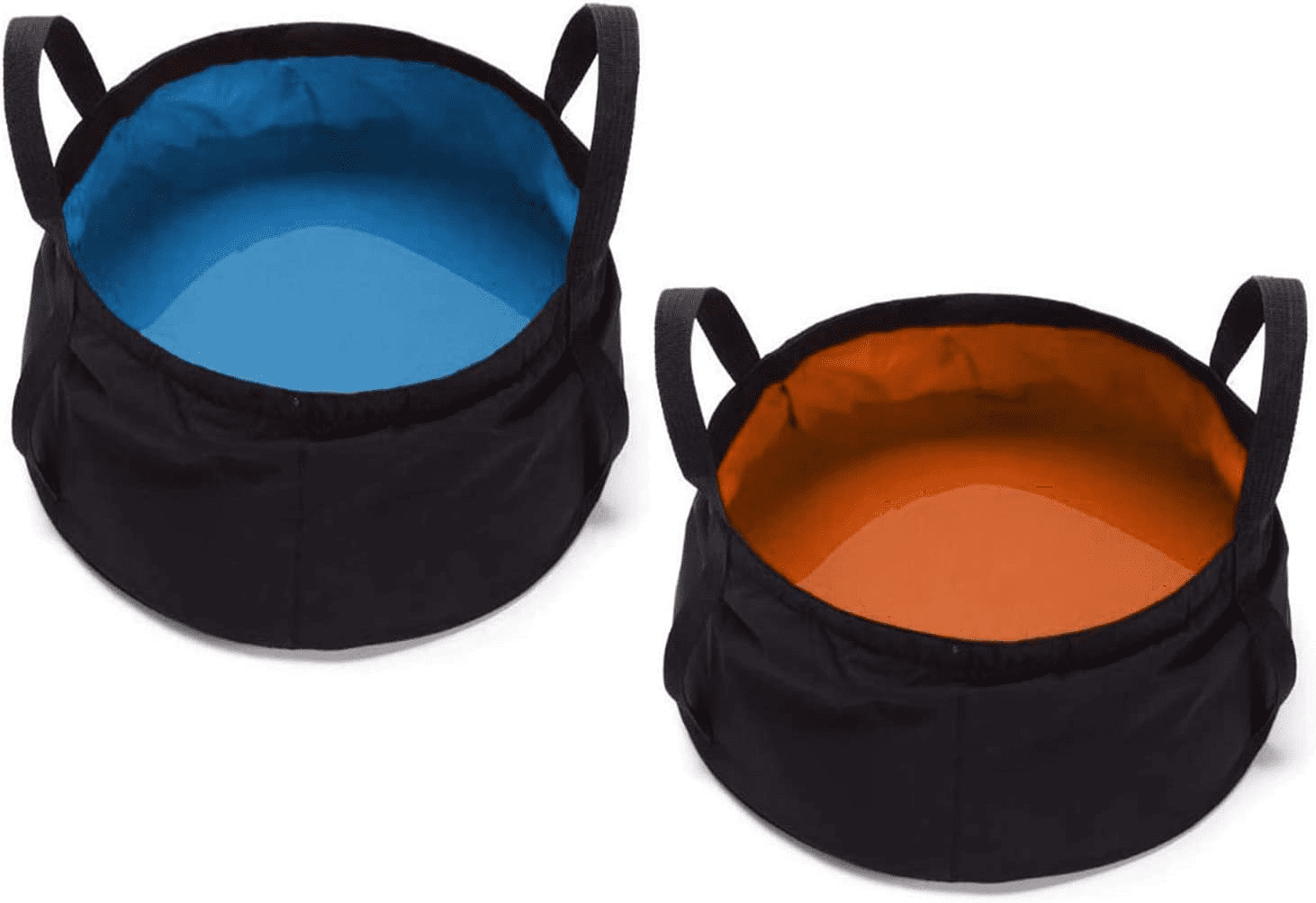Top Lander 2-Pack Collapsible Buckets, 2 Gallon Portable Camping Wash ...