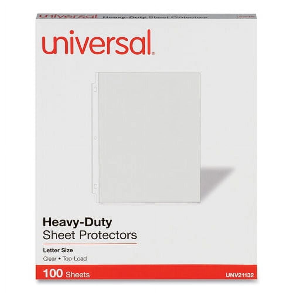 Top-Load Poly Sheet Protectors, Heavy Gauge, Letter Size, Clear, 100 ...