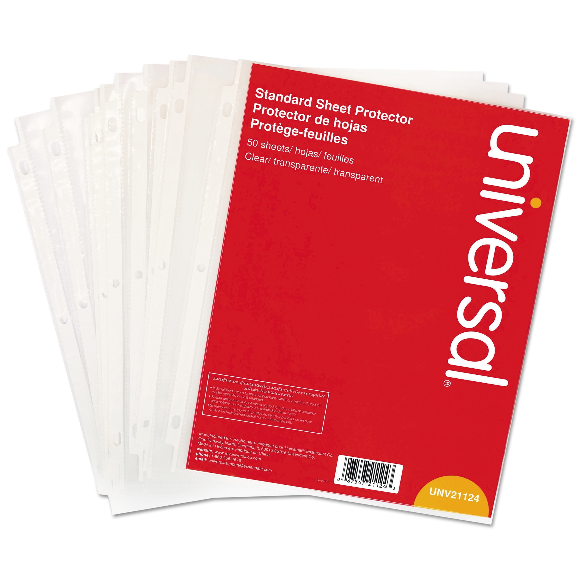 Top-Load Poly Sheet Protectors, Standard Gauge, Letter, Clear, 50/pack ...