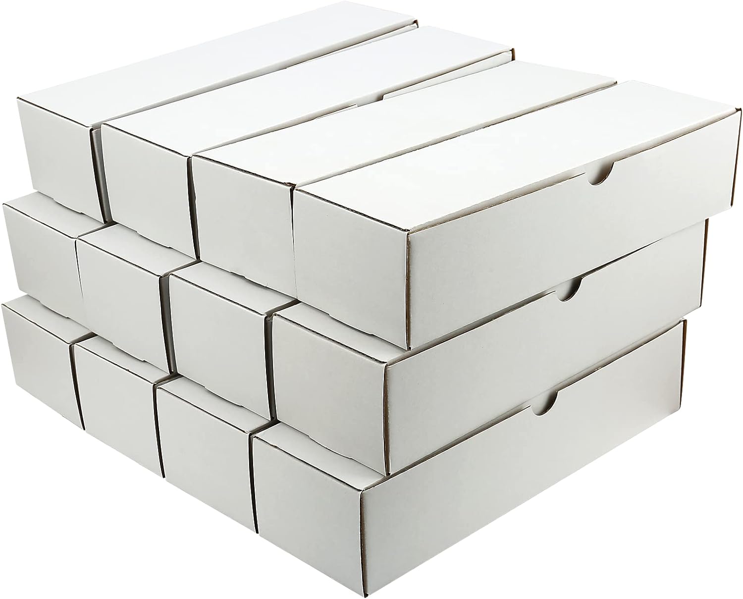 Top Loader Card Storage Box, 12-Pack 9600 Count Corrugated Cardboard ...