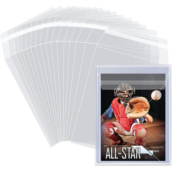Top Loader Sleeves 100 Pack, Penny Sleeves for Top Loaders Trading Card ...