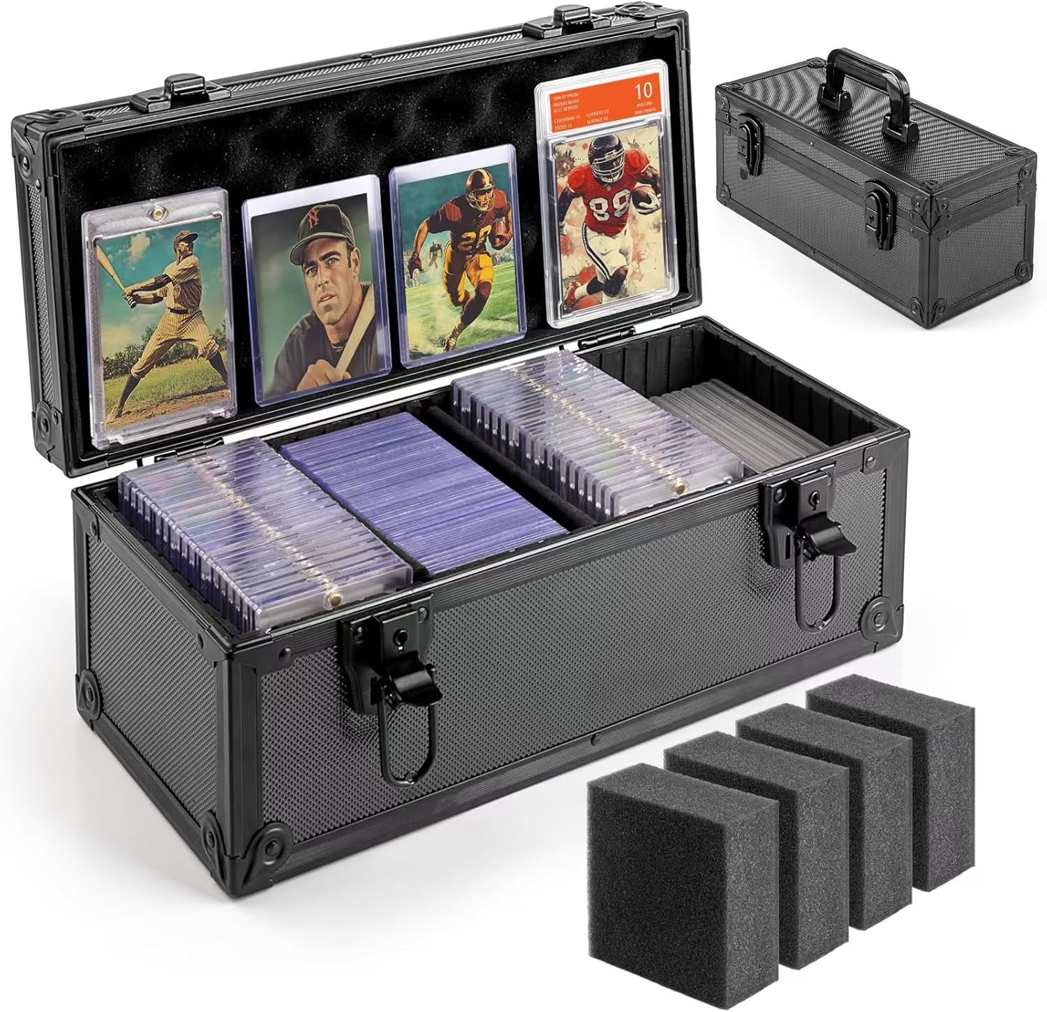 Top Loader Storage Box with Key Locks, Trading Card Storage Case ...