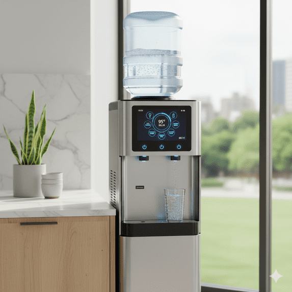 Top-Loading Hot & Cold Water Dispenser with Fast Heating and Stainless ...