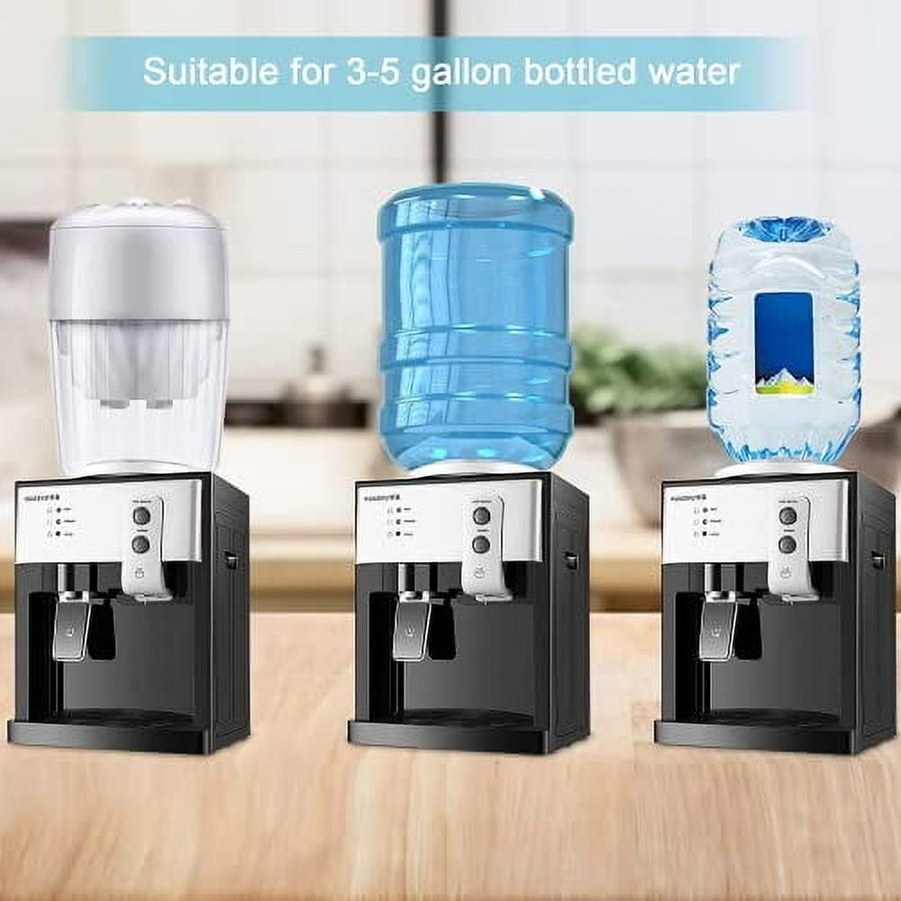 Top Loading Water Cooler Dispenser - Desktop Electric Hot and Cold ...