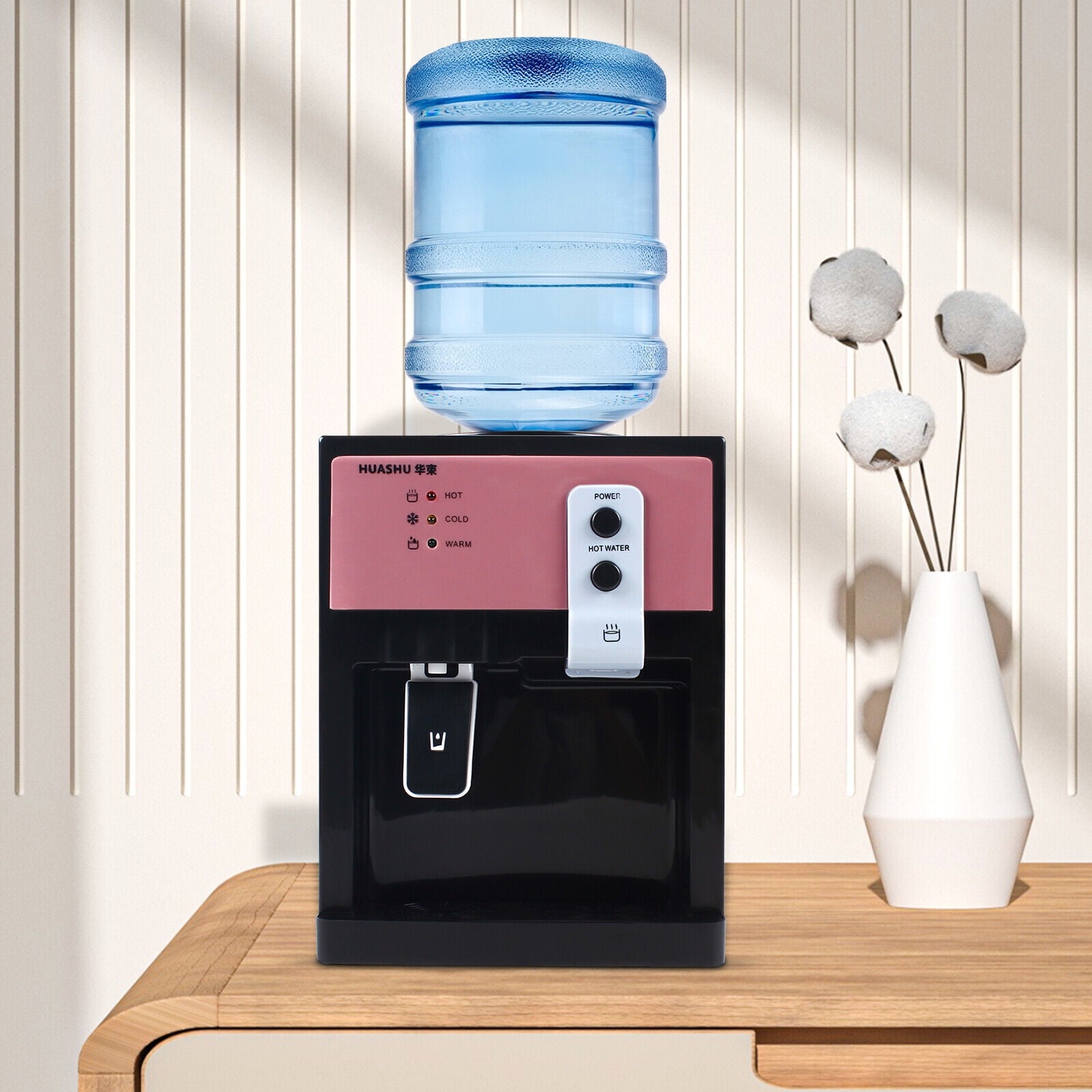 Electric Water Cooler Dispenser, Top Loading, 3 Temp Settings, for Home ...
