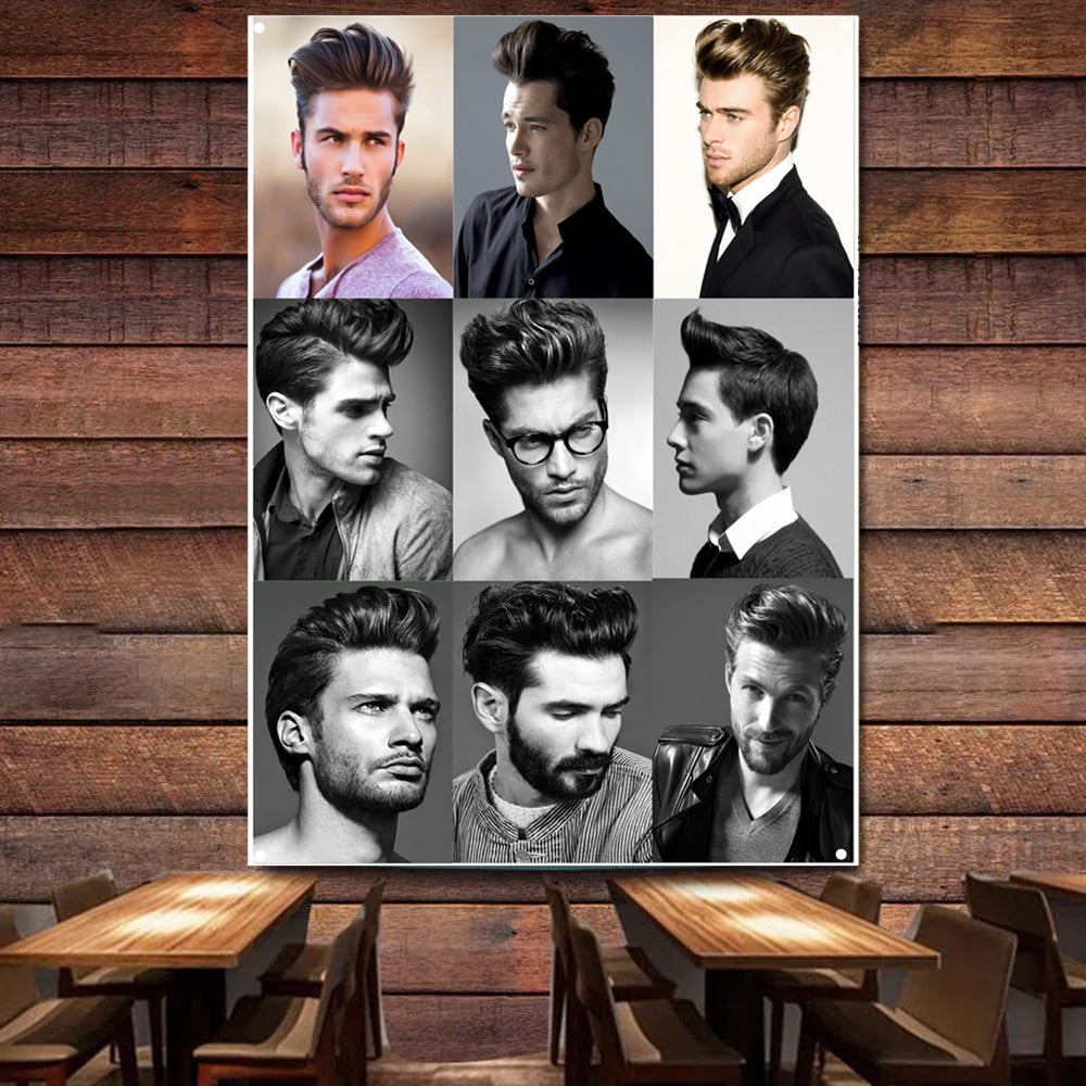 Top Men's Business Hairstyling with Beard Banner Flag 38" x 57" Haircut ...