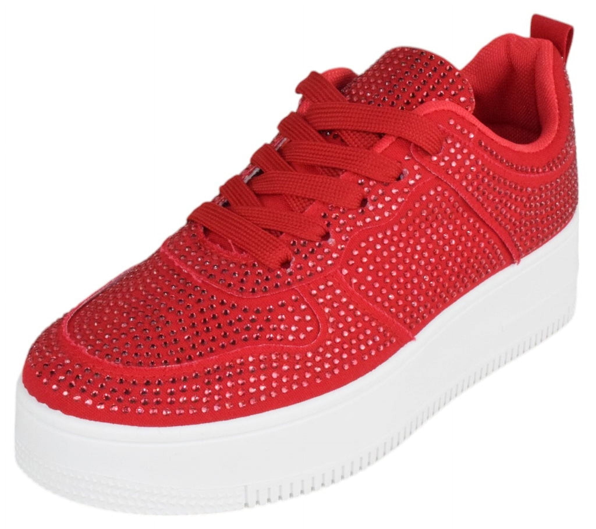 Top Moda Shoes Women Fashion Platform Sneakers Crystals Rhinestone ...