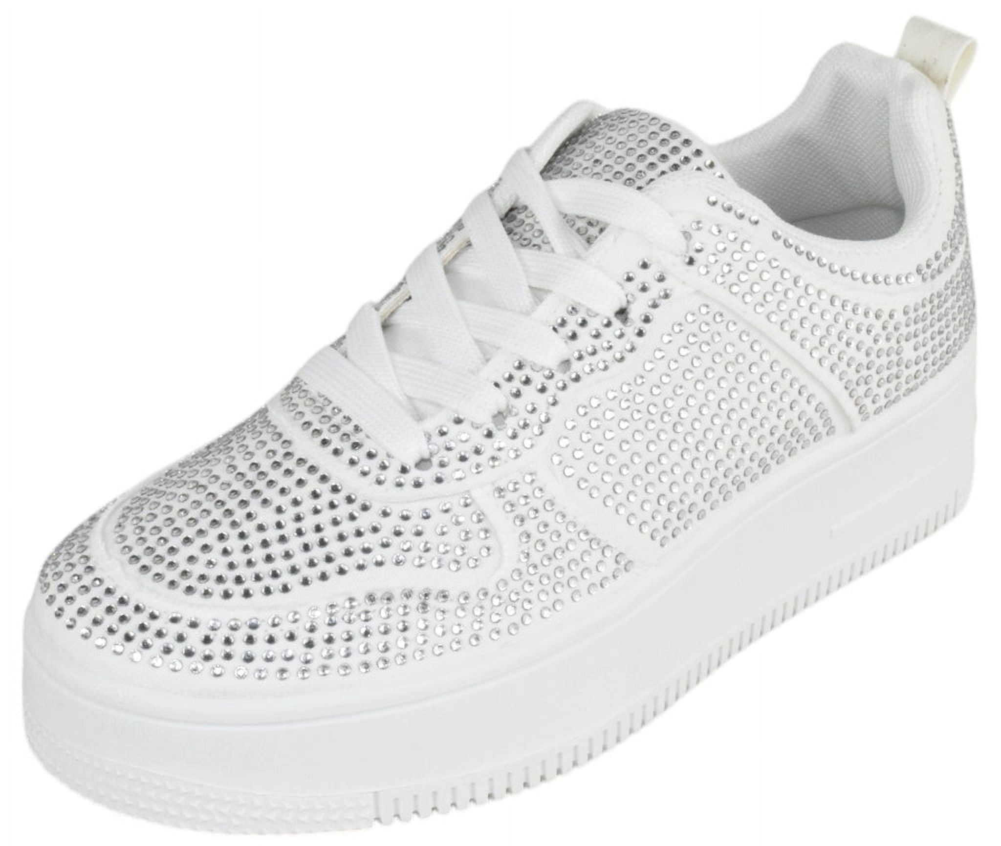 Top Moda Shoes Women Fashion Platform Sneakers Crystals Rhinestone ...