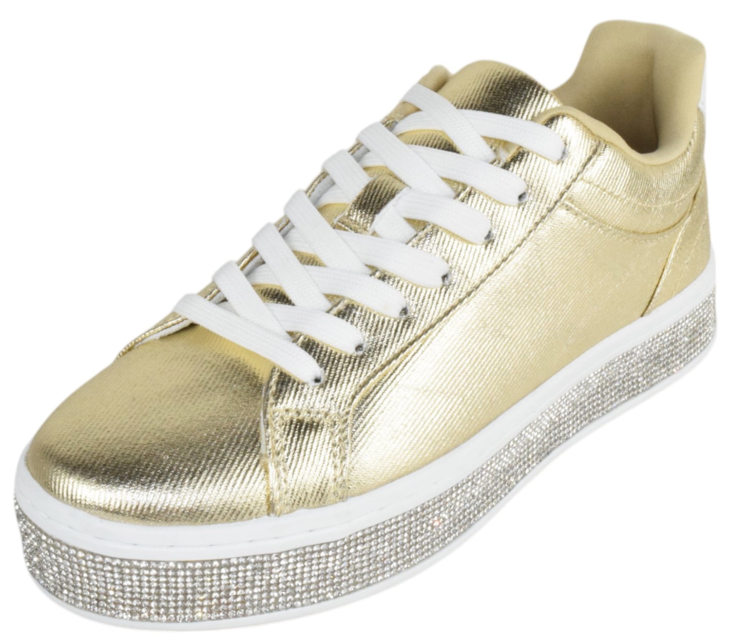 Top Moda Shoes Women Flat Fashion Platform Sneakers Crystals Rhinestone ...