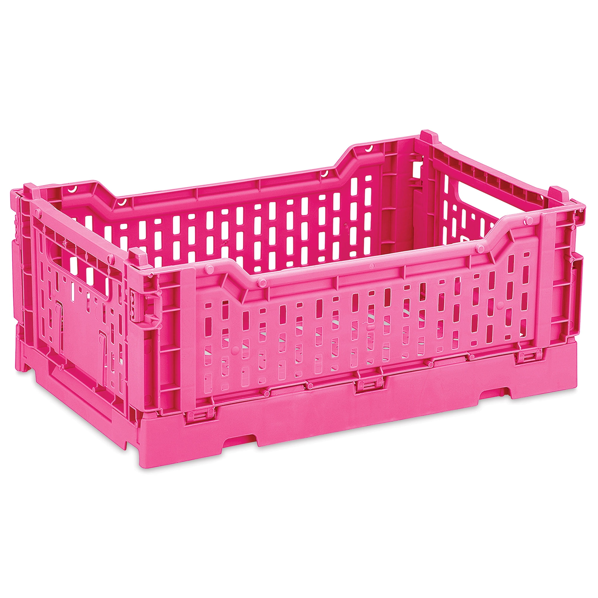 Top Notch Collapsible Bin - Pink, Small - Walmart.com