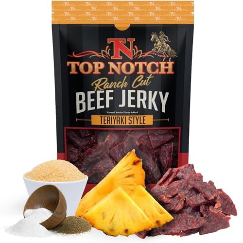 Top Notch Ranch Cut Jerky - 10 Oz Bag Of Beef Jerky - High Protein ...