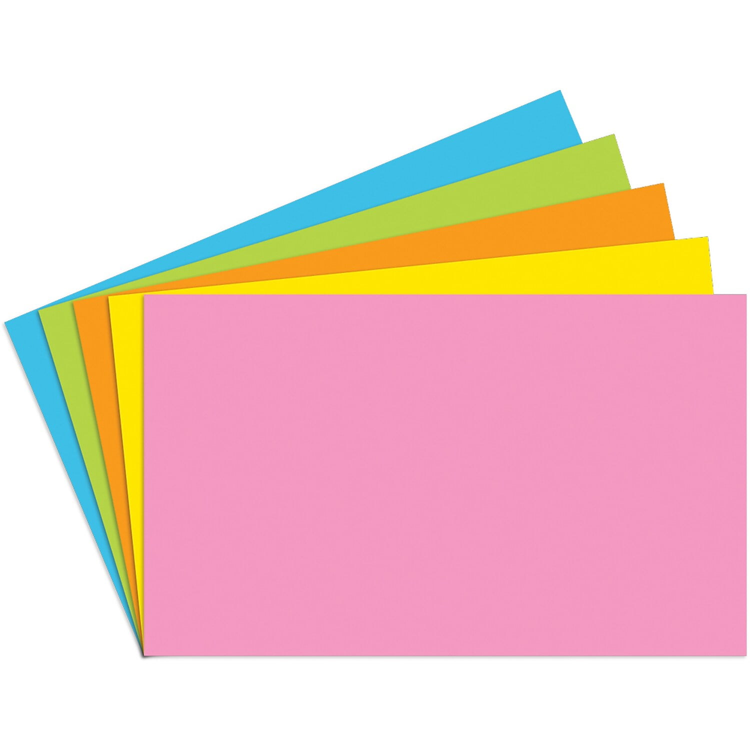 Top Notch Teacher Products Assorted Blank Index Card 3" x 5" TOP360 ...