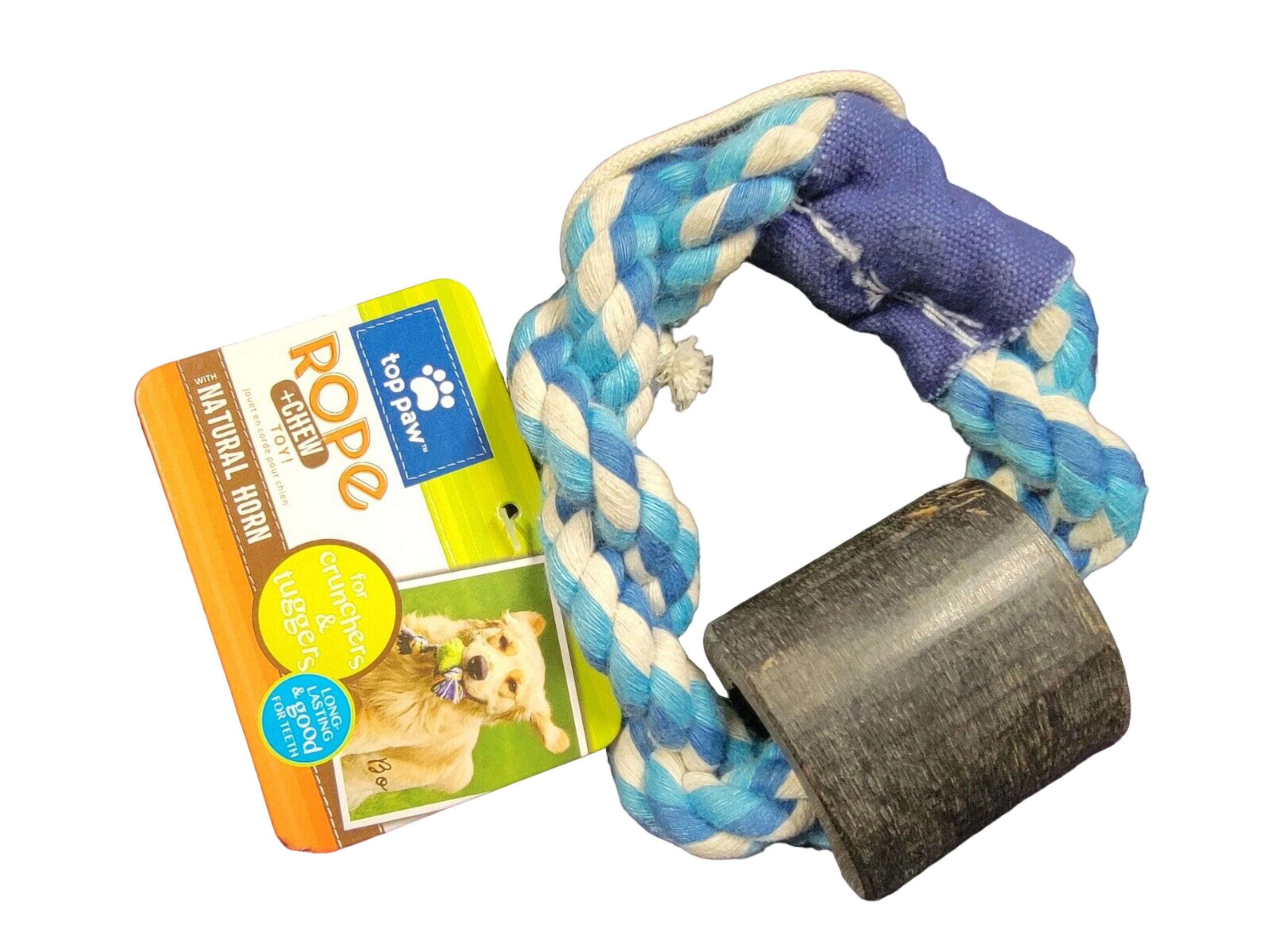 Top Paw Circular woven Rope +Chew Toy with Natural Horn - Walmart.com