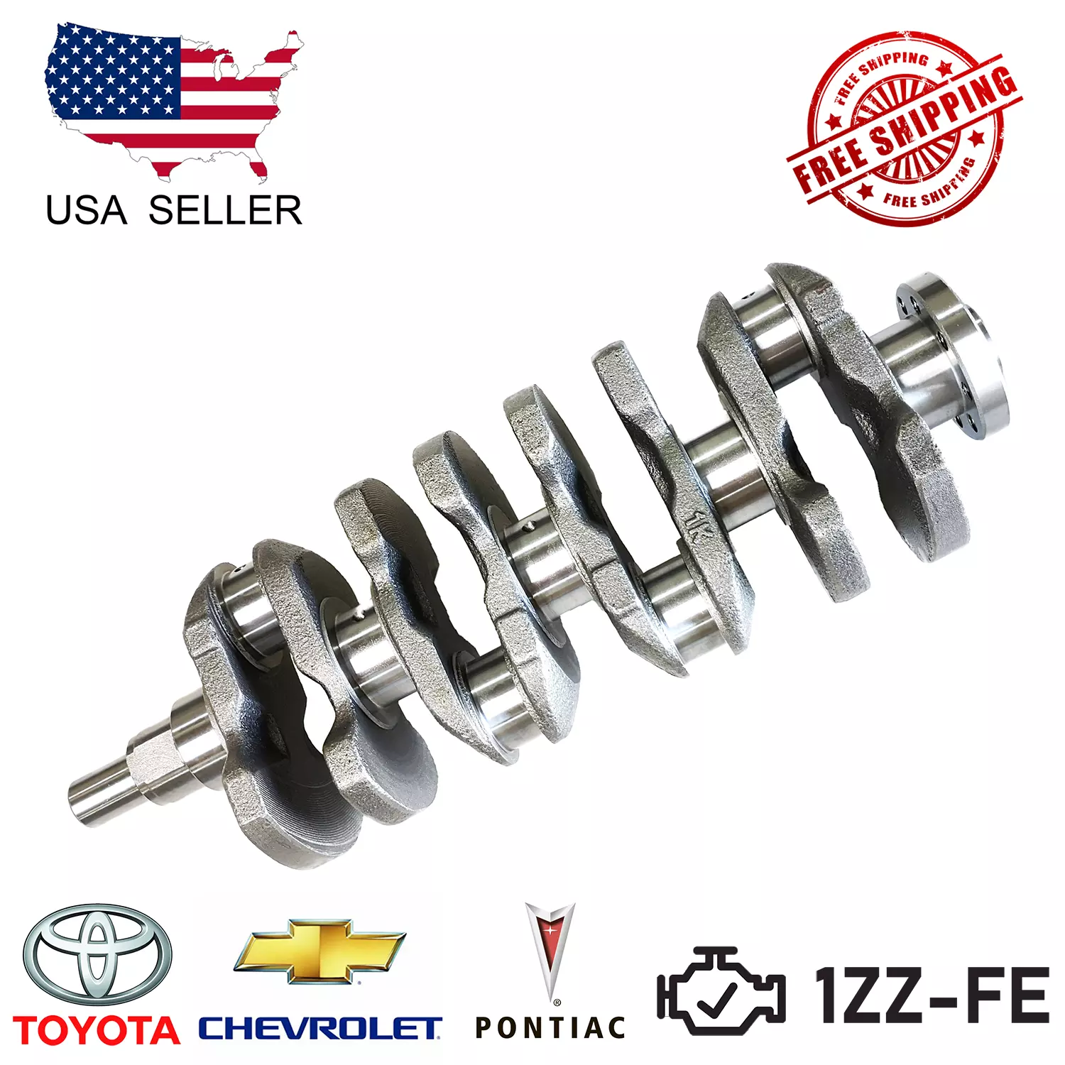 Top Performance Crankshaft 1ZZFE 1.8L Toyota Corolla Celica GTMatrix XR ...