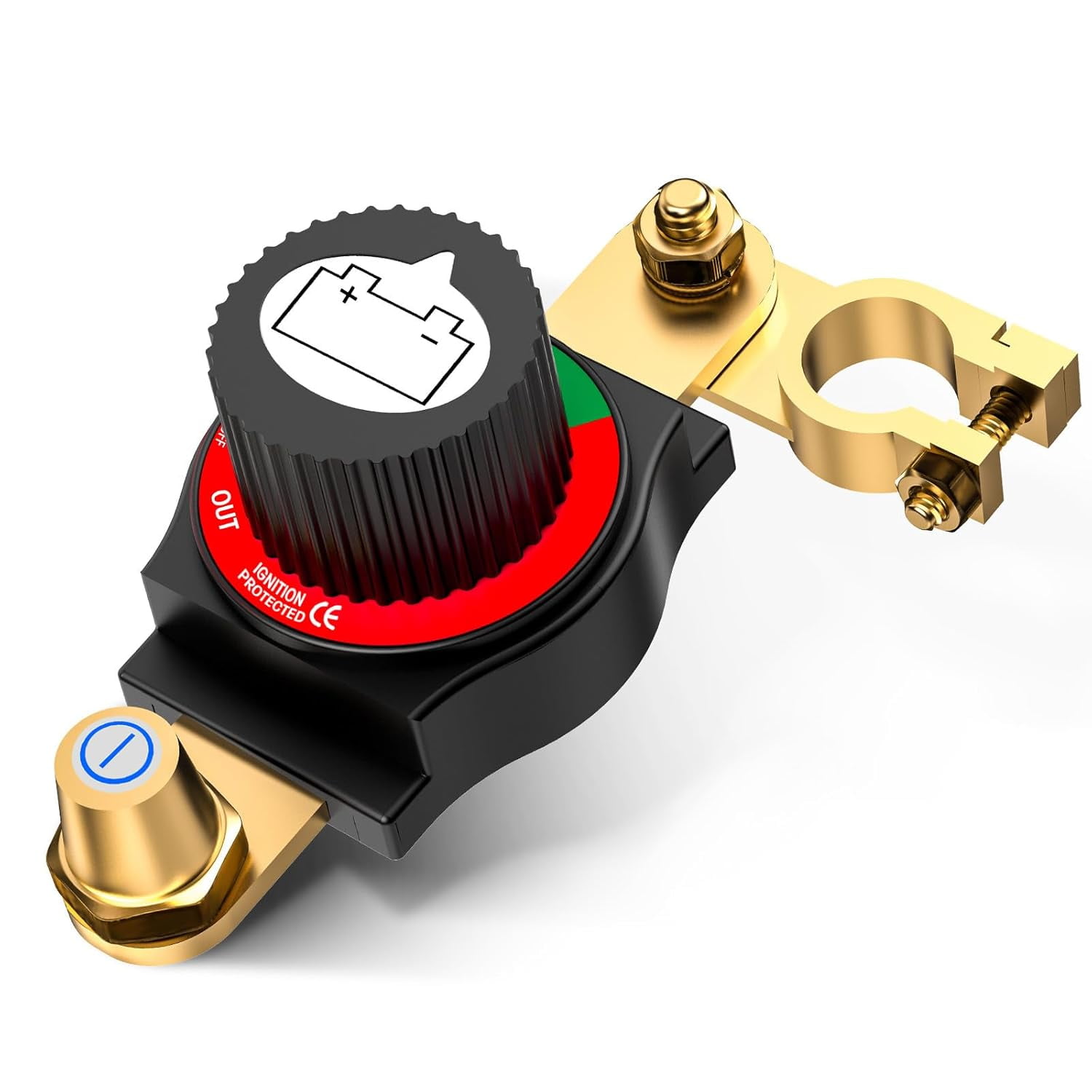 Top Post Battery Disconnect Switch, 12-48V Waterproof Negative On/Off ...