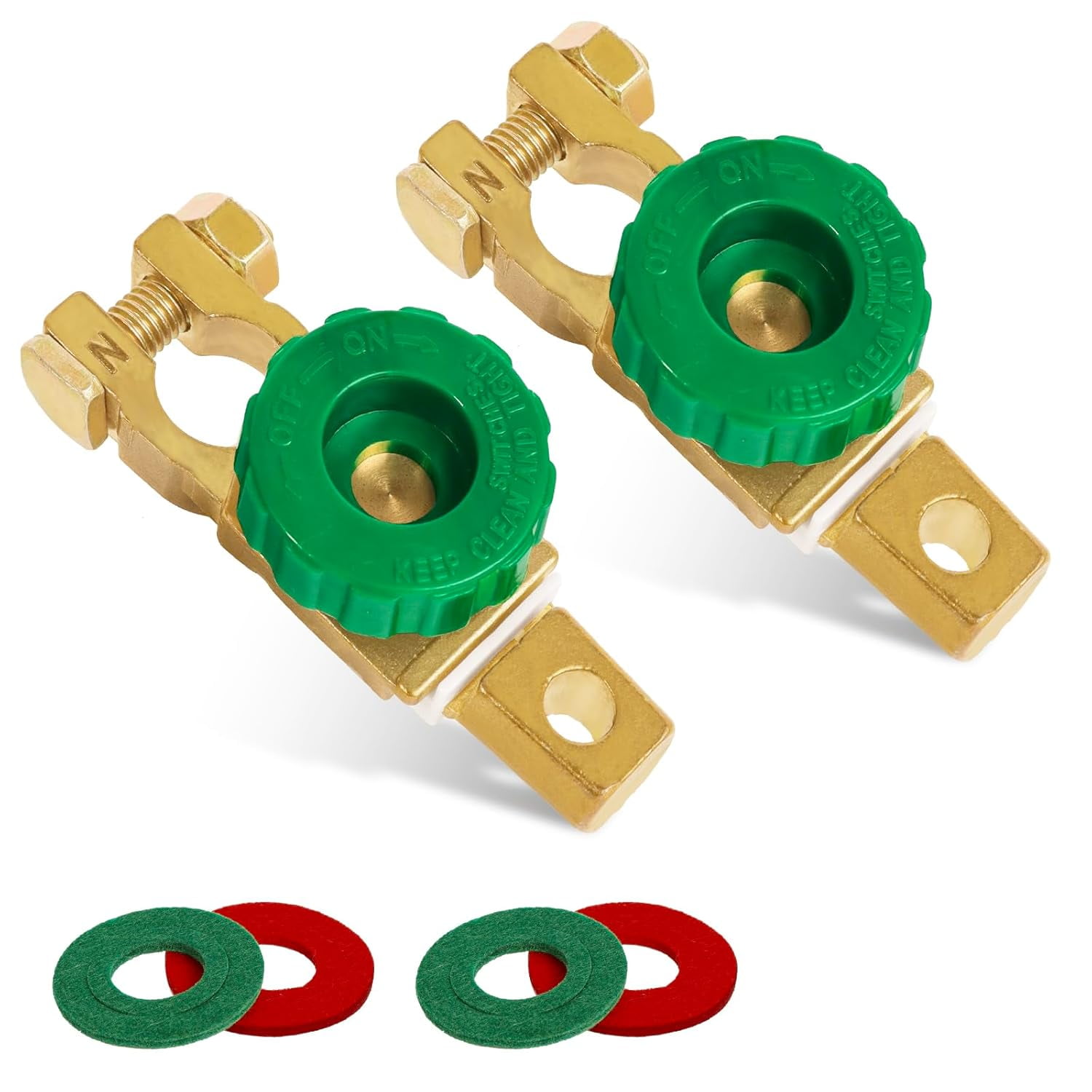 Top Post Battery Disconnect Switch 12V 2 Pcs, Battery Disconnect Switch ...