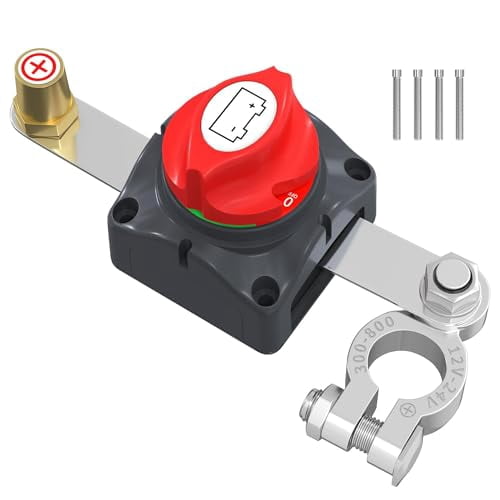 Top Post Battery Disconnect Switch 12V-48V Battery Disconnect Switch 12 ...