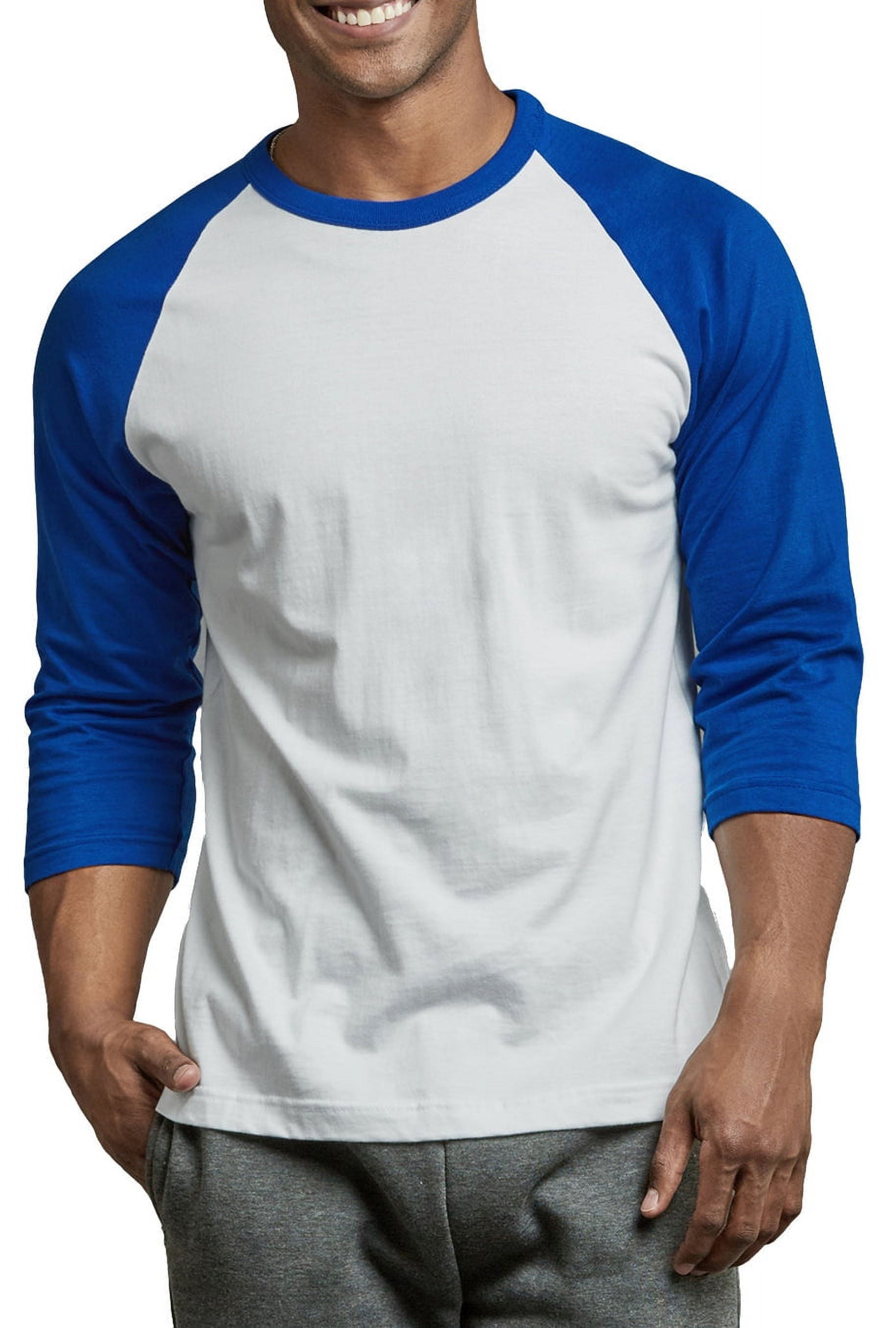Top Pro Men's 3/4 Sleeve Crew Neck Raglan Jersey Baseball Tee Shirts ...