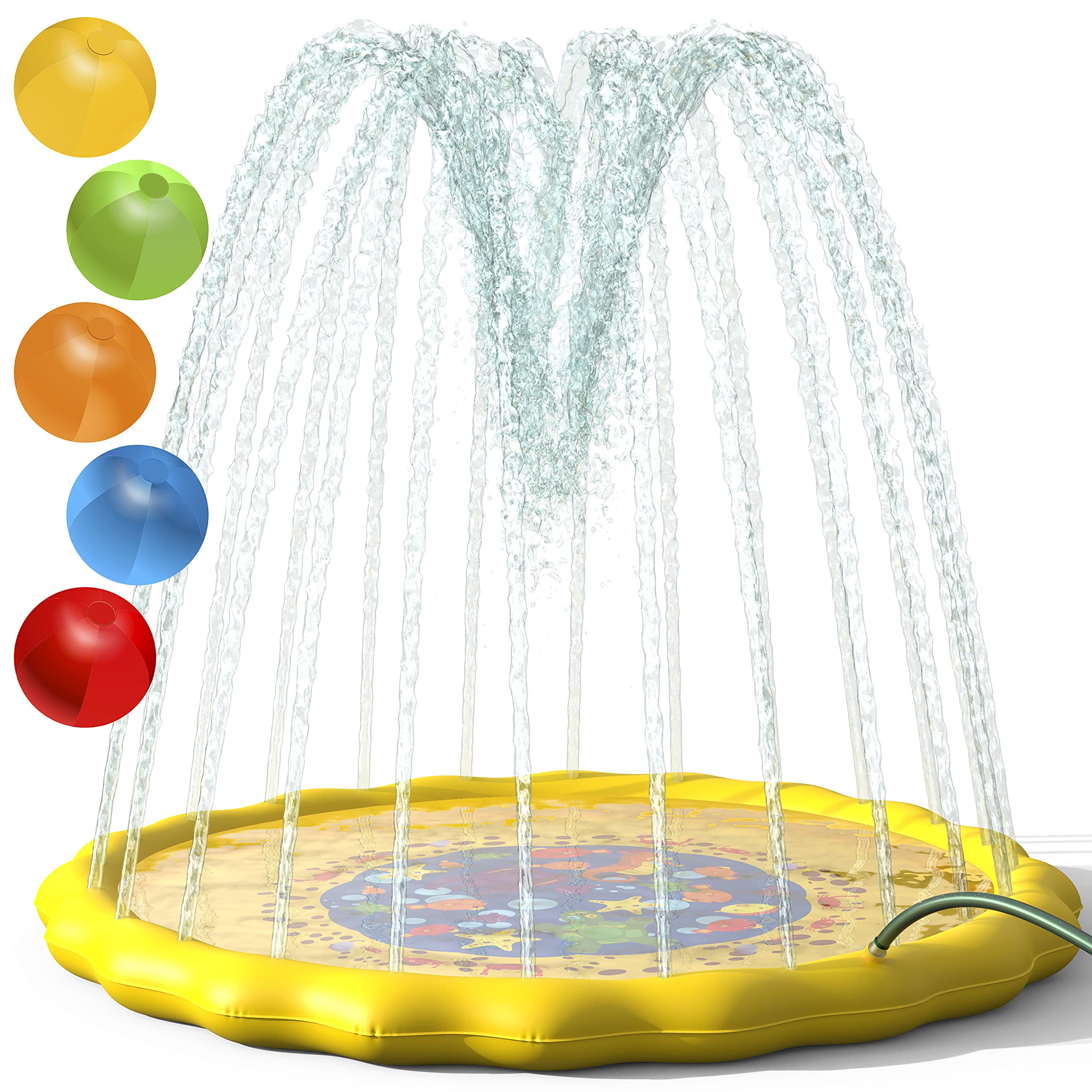 Top Race Water Sprinkler Splashpad, Kids Play Mat & Pool Toy - Walmart.com