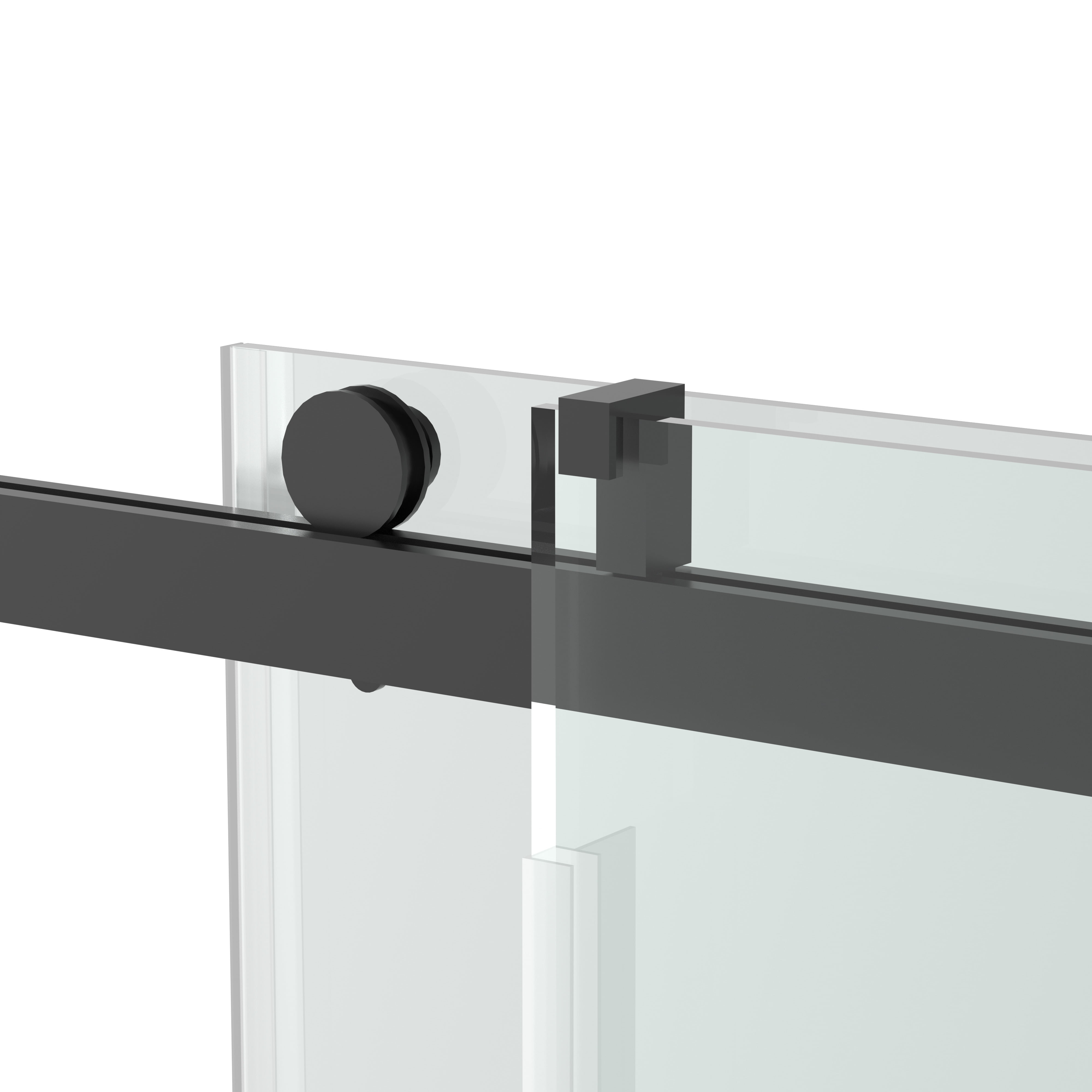 Top Rail Only, Stainless Steel Top Track With Buffer For Shower Door ...