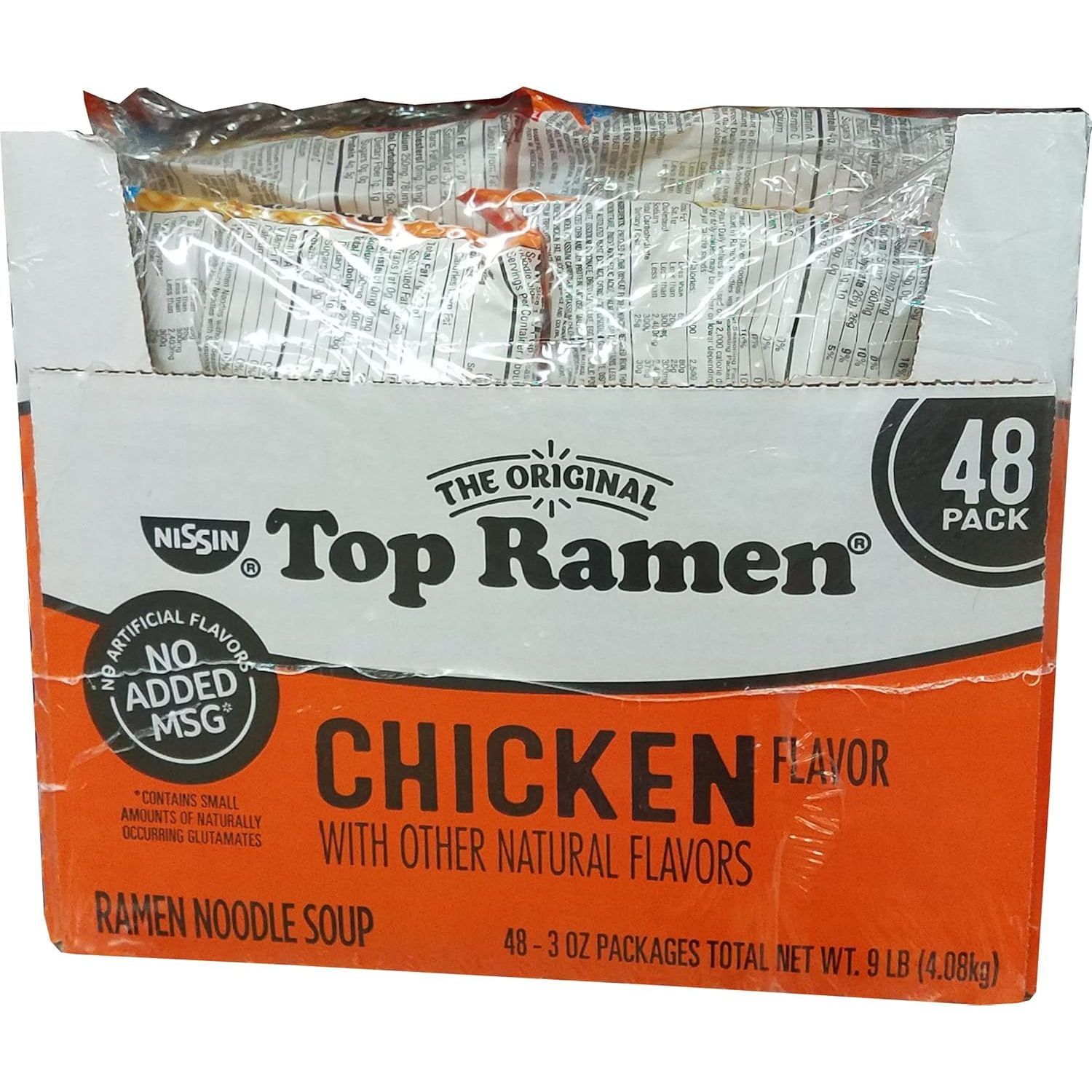 Top Ramen Chicken Flavor Ramen Noodle Soup - 3 Oz (Pack of 48 ...