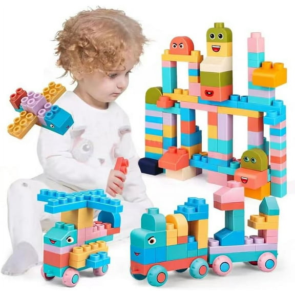 BiggoBlocks Jumbo Blocks, Large Building Blocks for Kids Ages 3-8, 48 ...