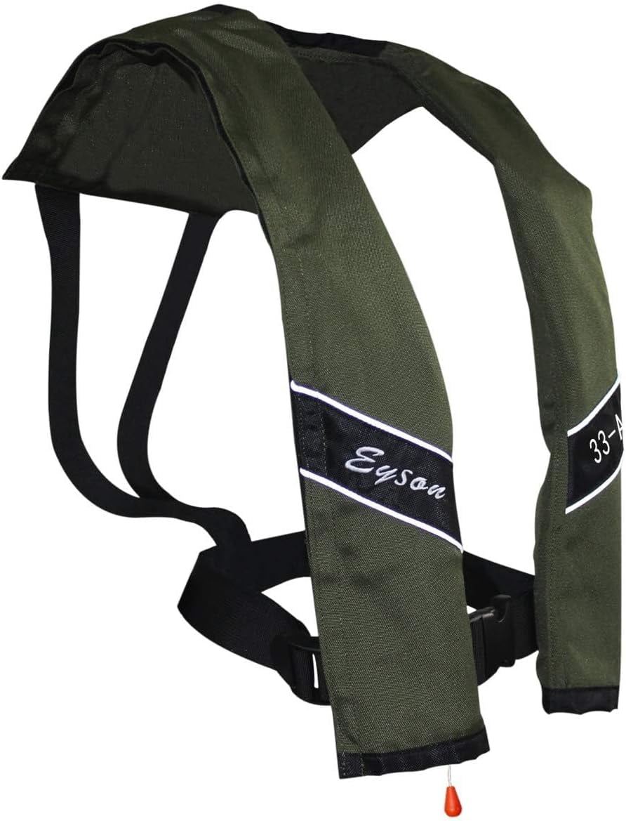 Top Safety Adult Life Jacket with Whistle - Auto Version Inflatable ...