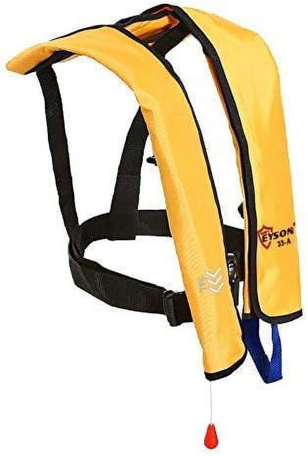 Top Safety Adult Life Jacket with Whistle - Manual Version Inflatable ...