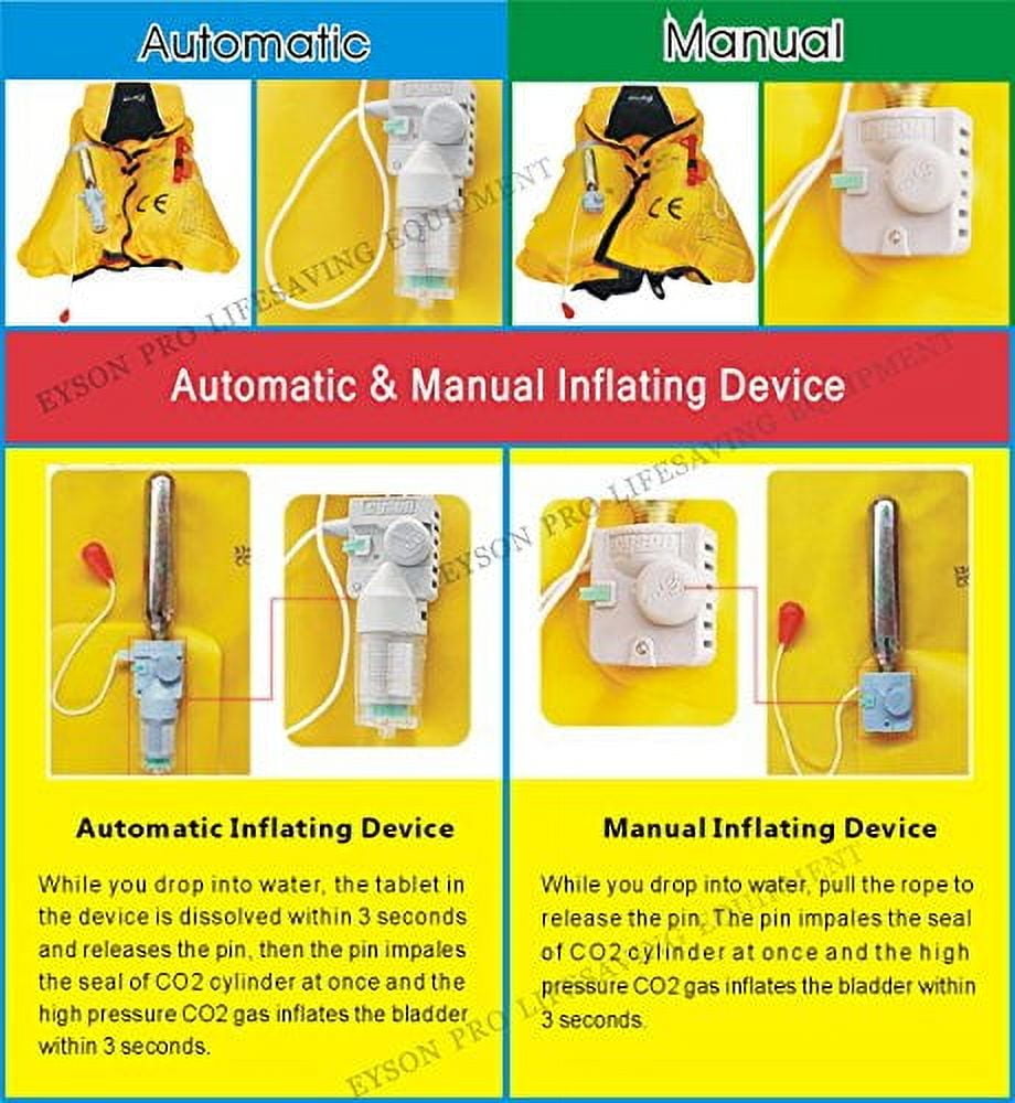 Top Safety Life Belt Pack with Whistle - Manual Inflatable Slim Waist ...