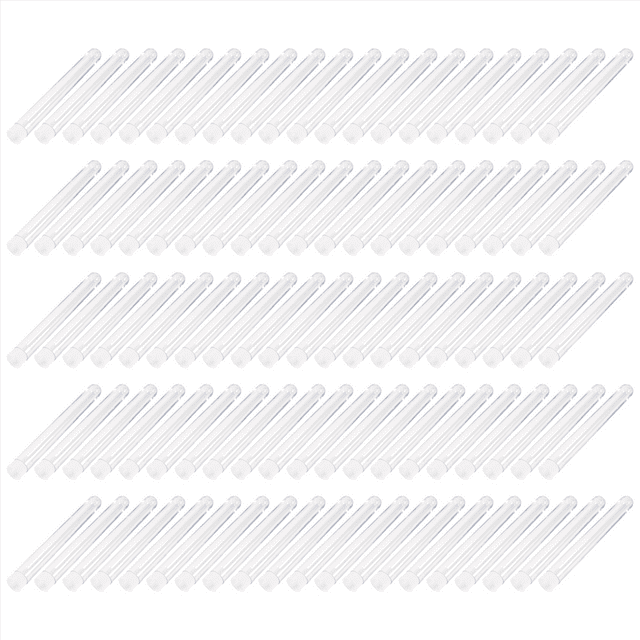 Top Sales 100Pcs 12X100mm Transparent Laboratory Clear Plastic Test ...