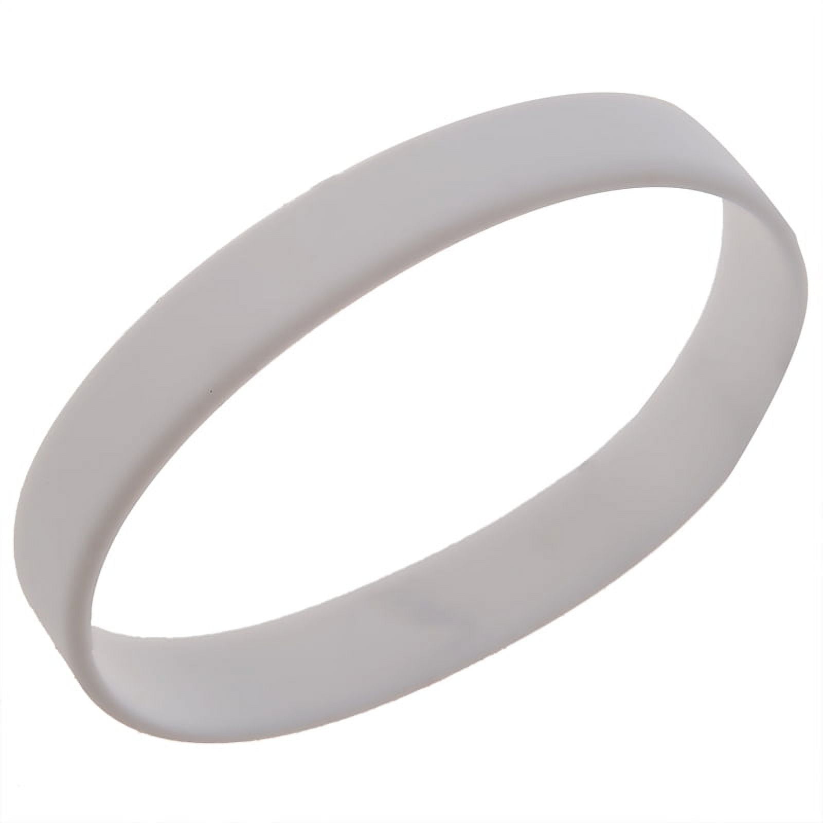 Fashion Silicone Rubber Elasticity Wristband Wrist Band Cuff Bracelet ...