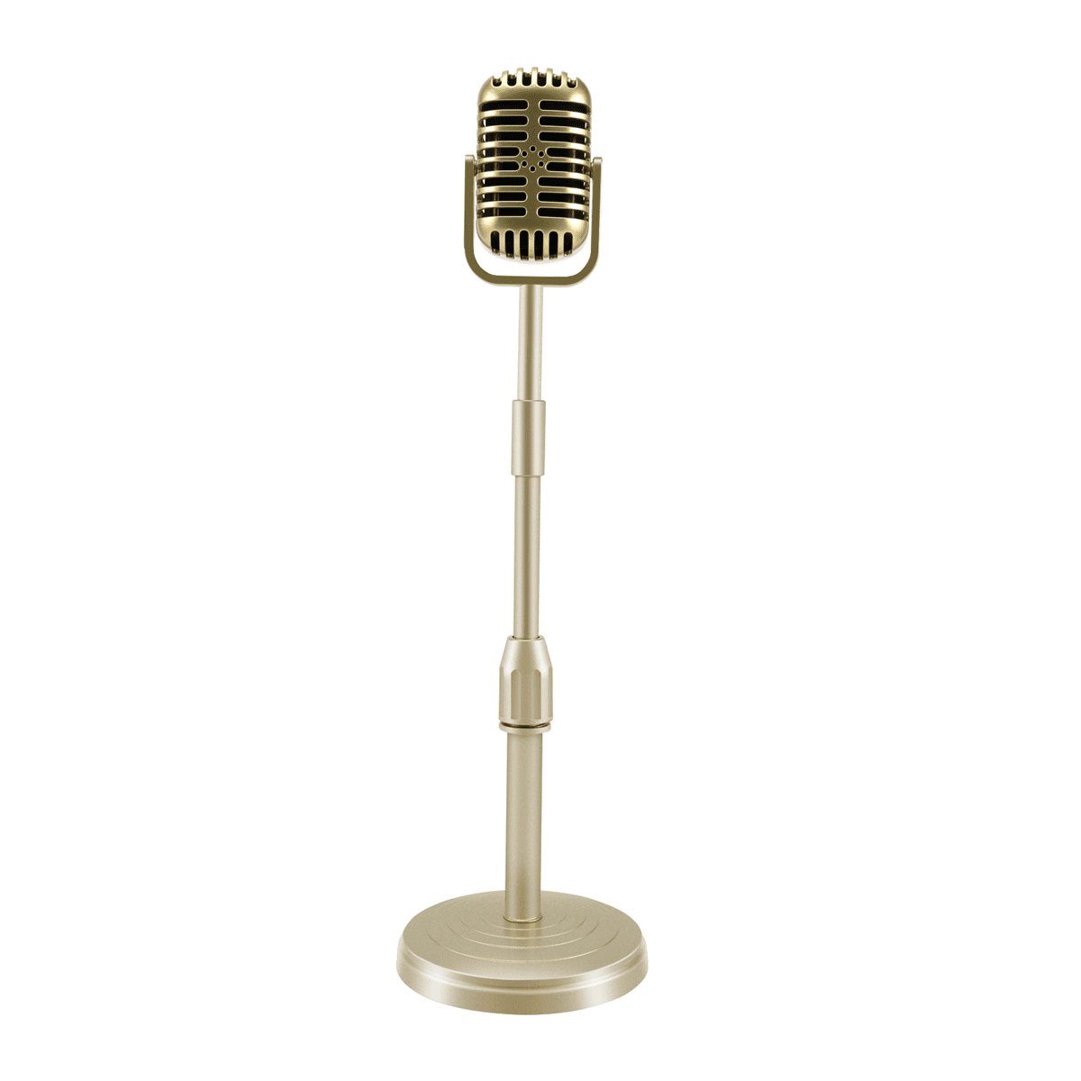 Top Sales Vintage Desktop Microphone Prop Model with Adjustable Height ...