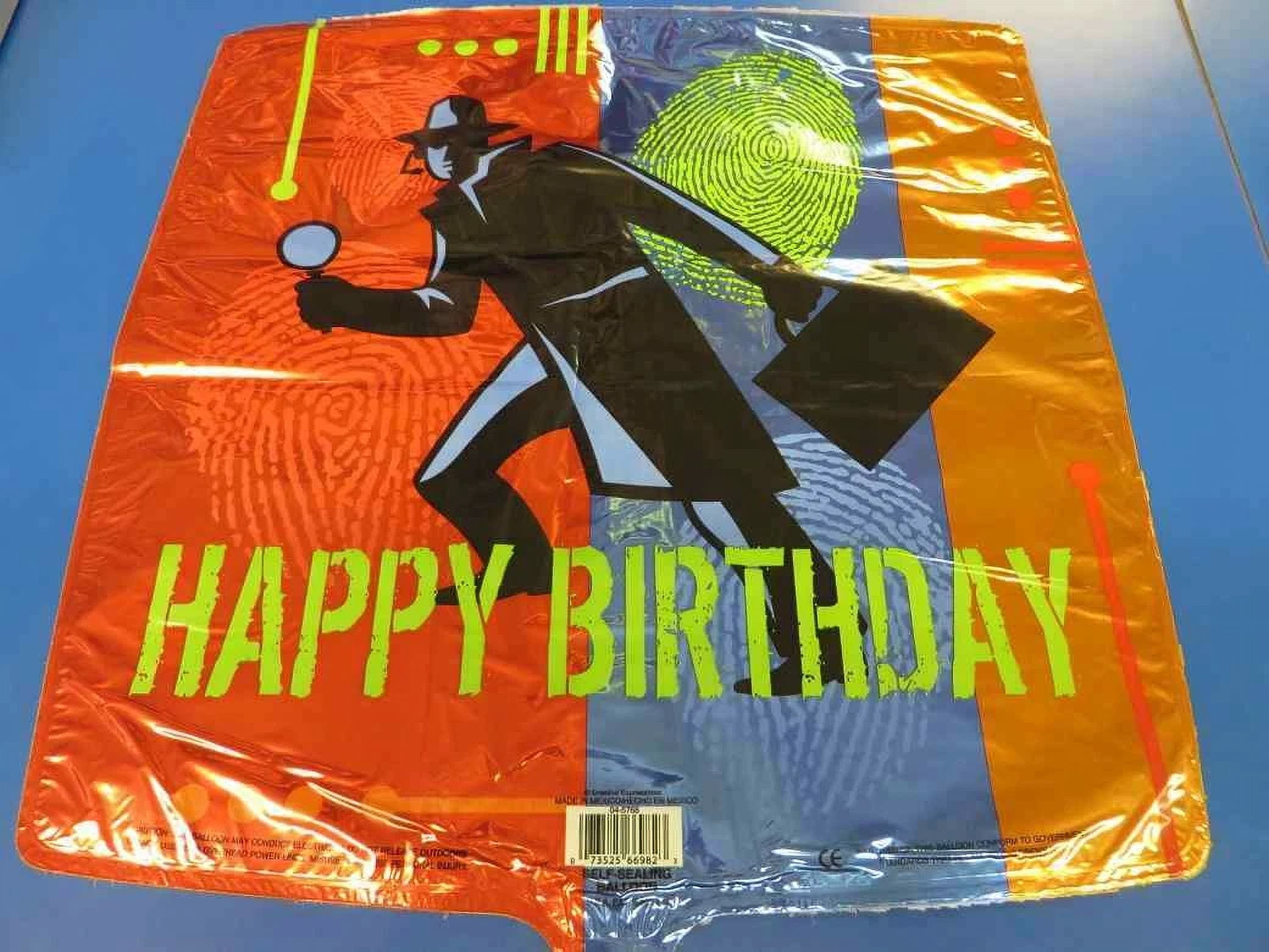Top Secret Agent Detective Spy Birthday Party Decoration 18" Mylar ...