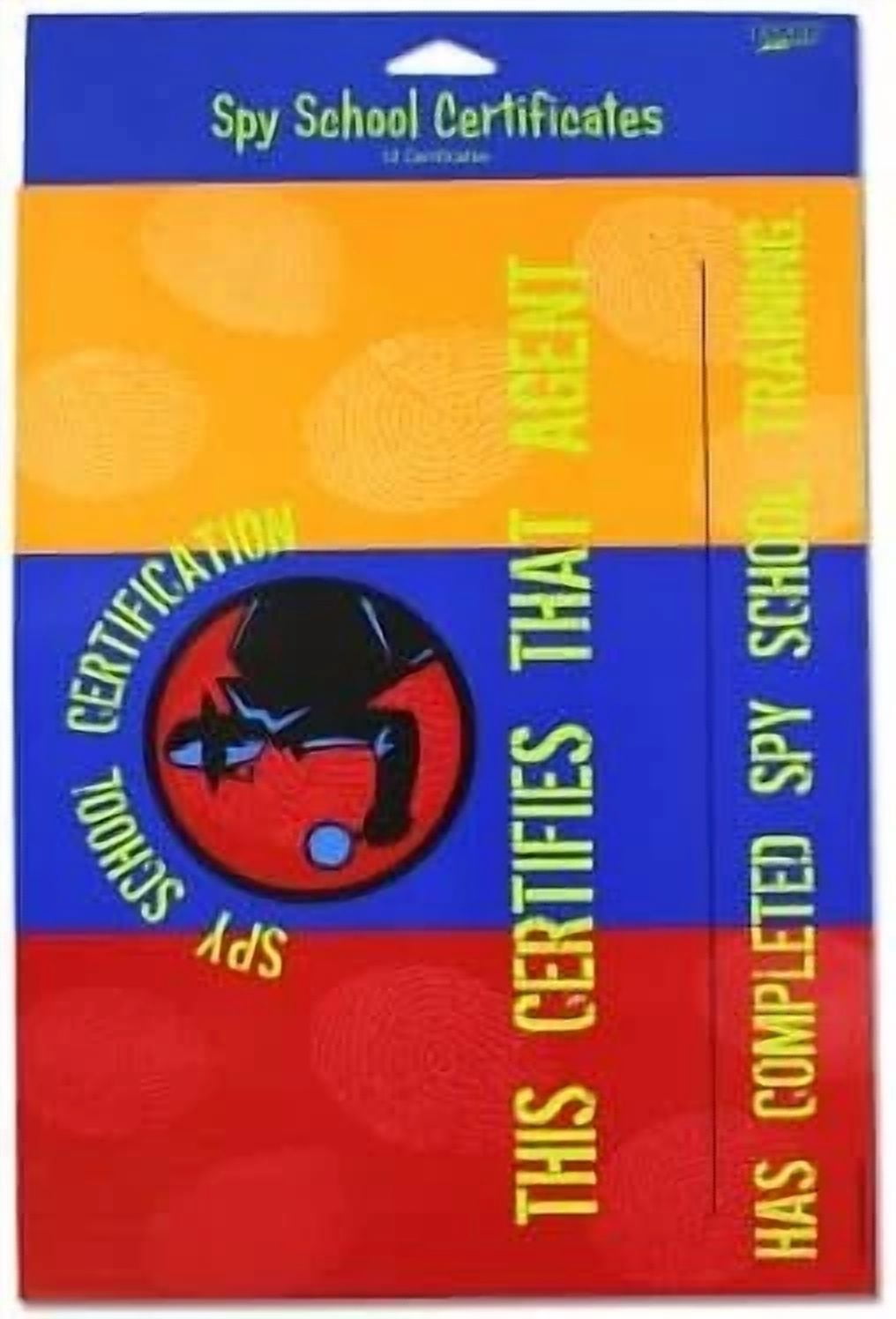 Top Secret Agent Detective Spy Birthday Party Favor Award School ...