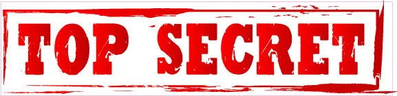 Top Secret Logo Sticker Window Decal Phone Decal Water Bottle Stickers ...