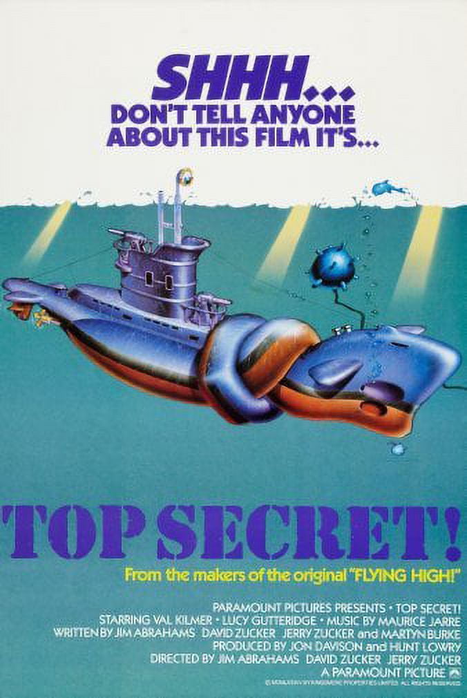 Top Secret Poster 24Inx36In Art Poster 24x36 Unframed, Age: Adults ...
