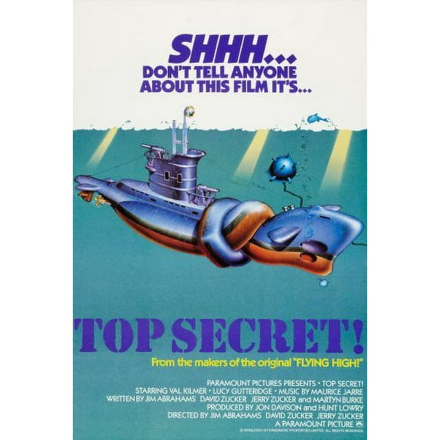 Top Secret Poster 24Inx36In Art Poster 24x36 Unframed, Age: Adults ...