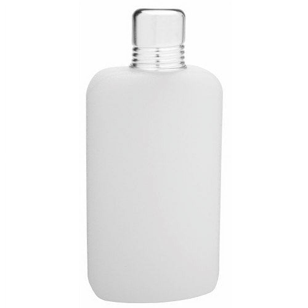 Top Shelf Flasks 12 oz. Plastic Flask With Stainless Steel Shot Cup Lid ...