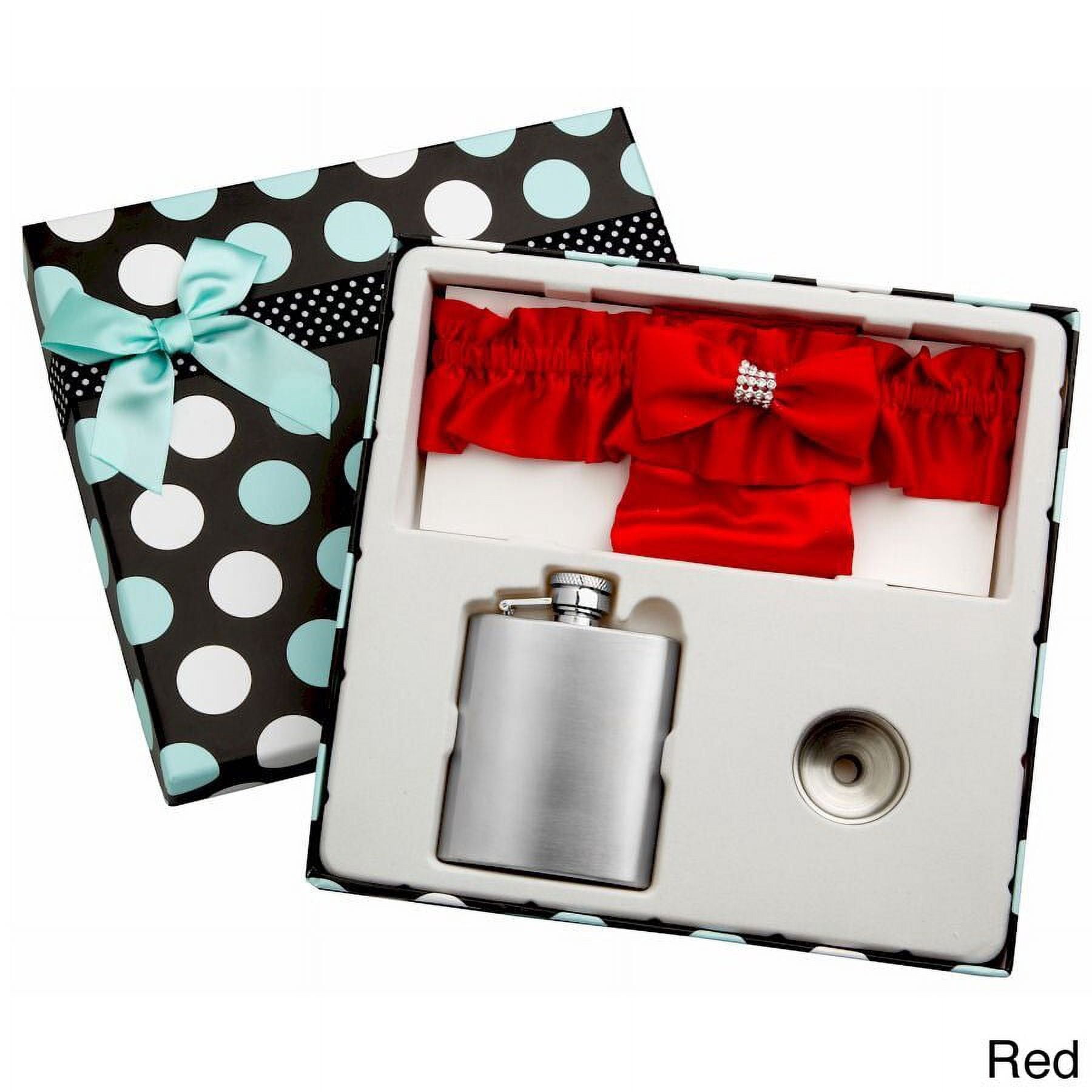 Top Shelf Flasks Top Shelf 3-Ounce Blue Garter Belt Flask for Weddings ...