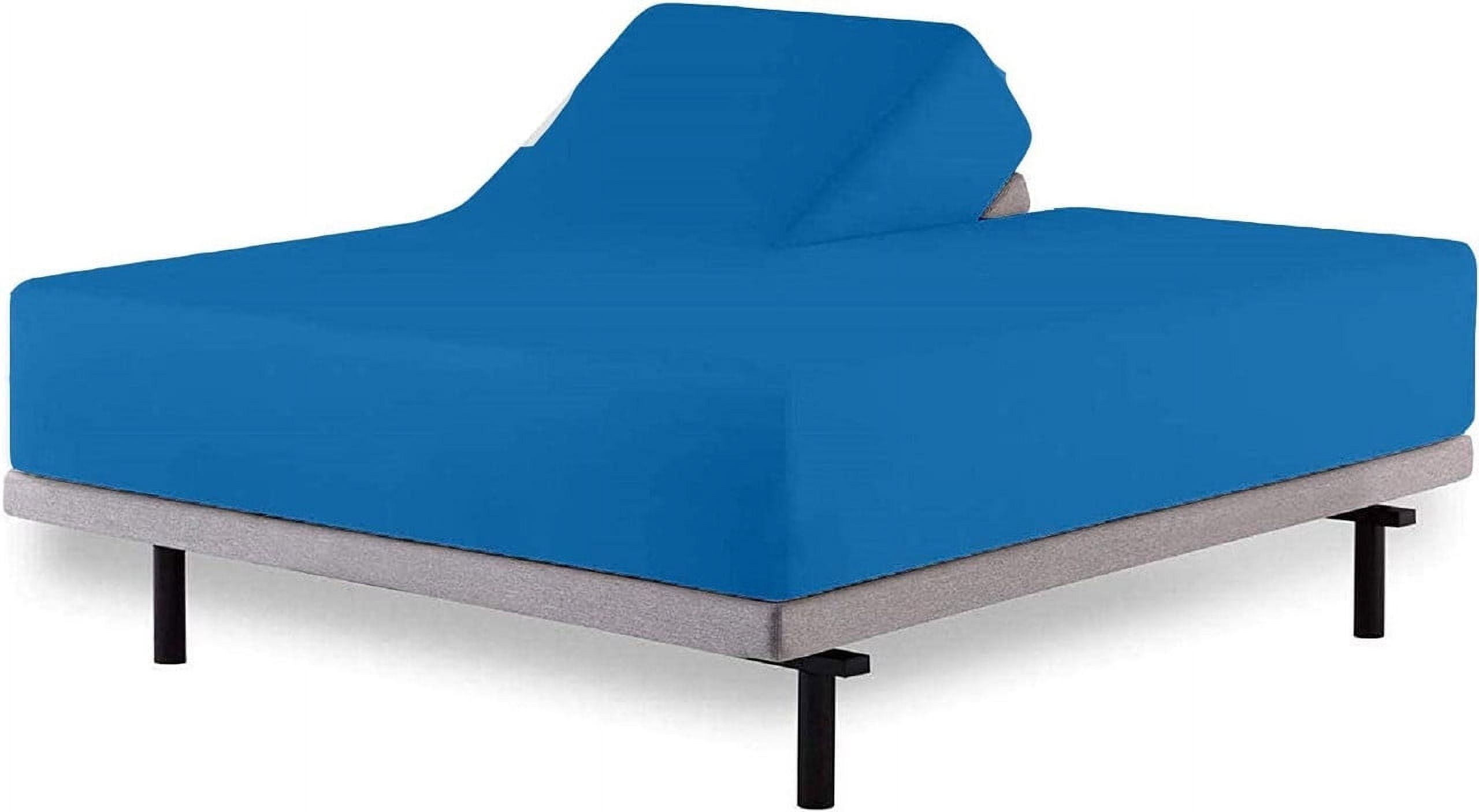 LINEN SHEETS-1 PC Half Split Fitted Sheet, Split Down 34 inches from ...